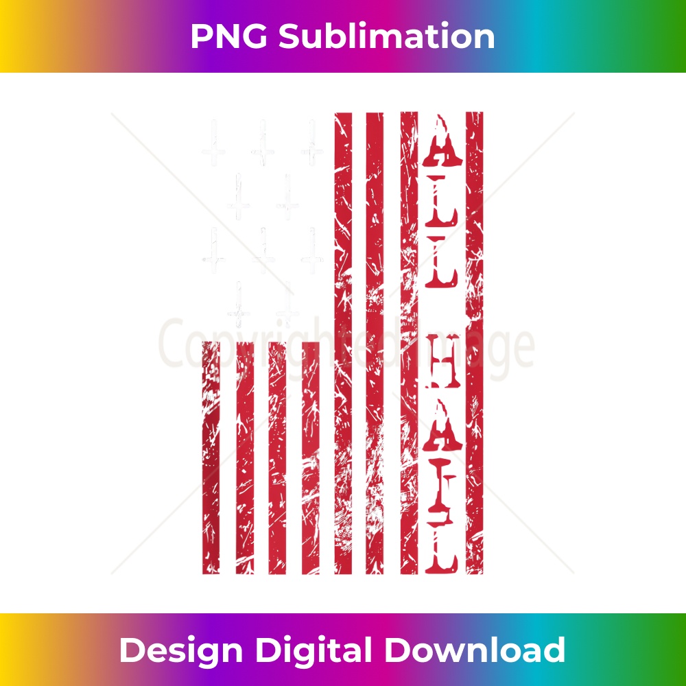 Upside Down Cross Occult American Flag All Hail Satanic - Be | Inspire ...