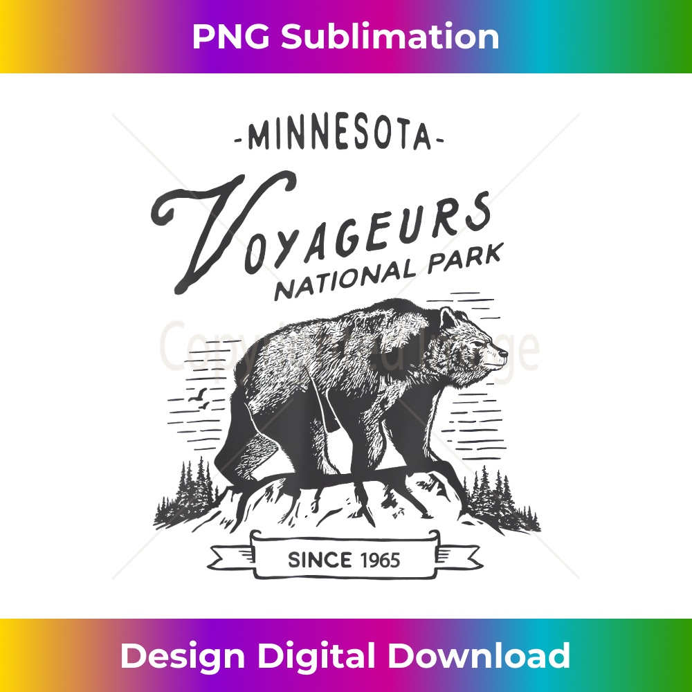 Vintage Voyageurs National Park Retro Bear Minnesota - Innov | Inspire ...