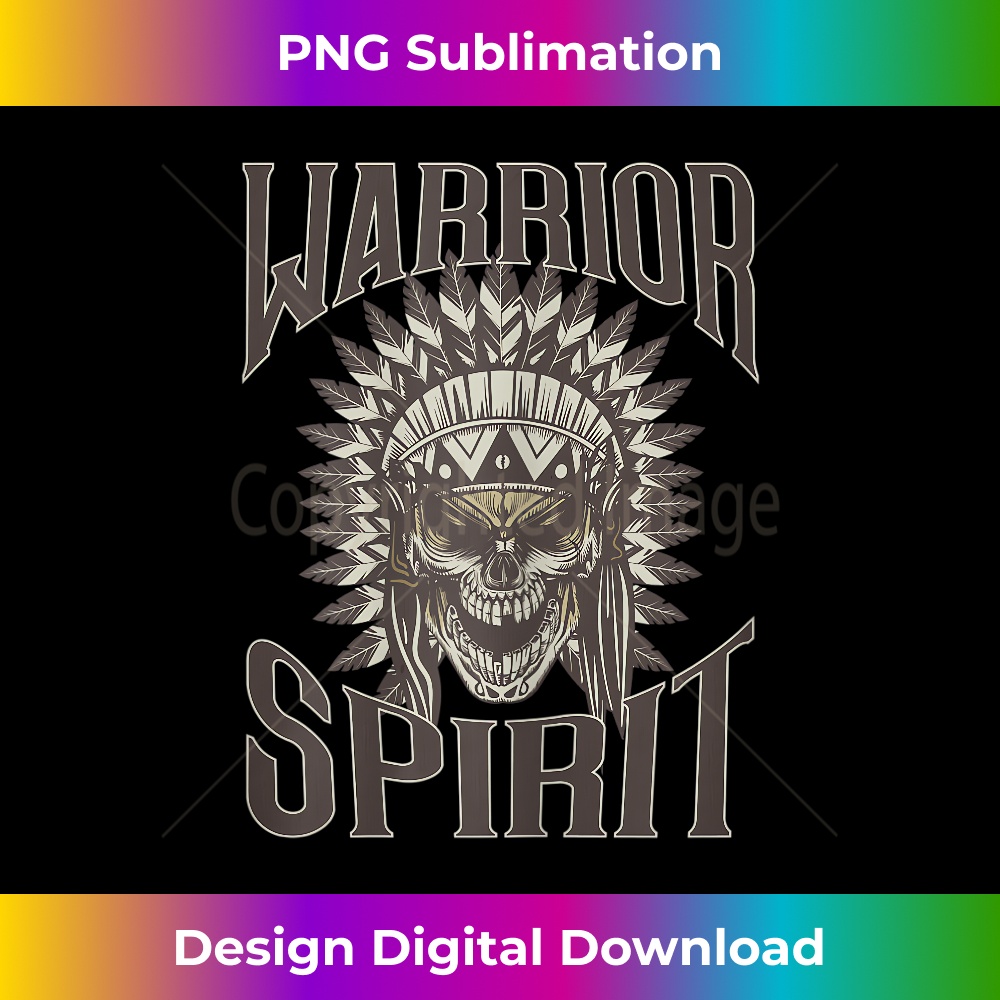 Vintage Native American Indian Warrior Spirit Skull Art - Ch | Inspire ...