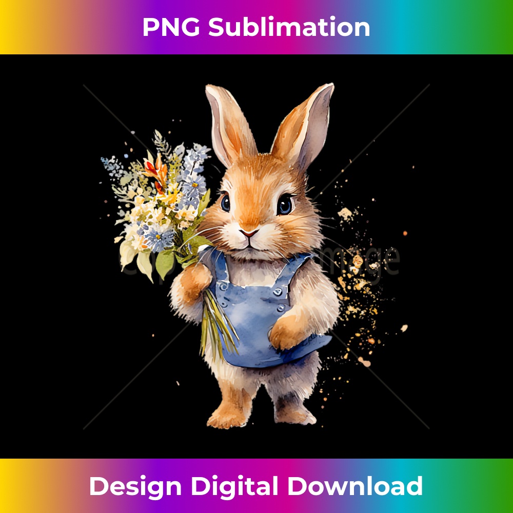 Bunny Rabbit Spring Flowers Easter Bunny Garden - Sophistica | Inspire ...