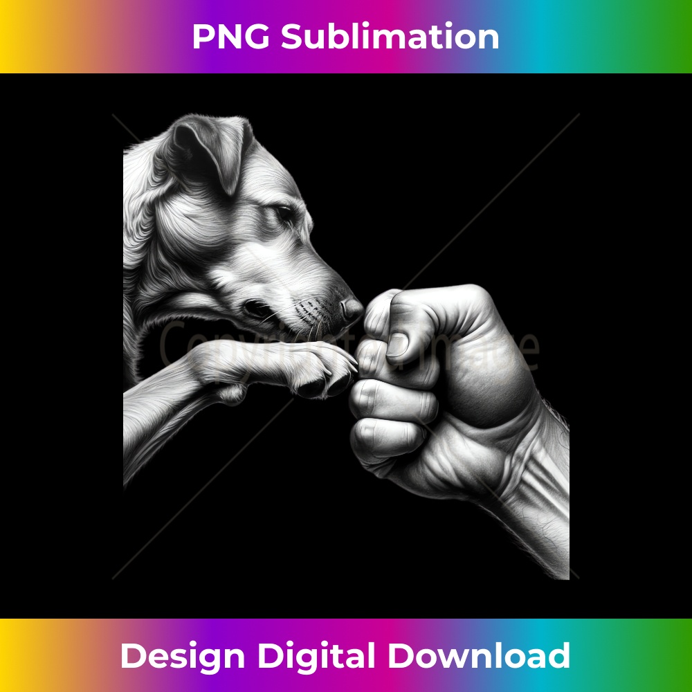 Dog And People Punch Hand Dog Friendship Fist Bump Dog's Paw | Inspire ...