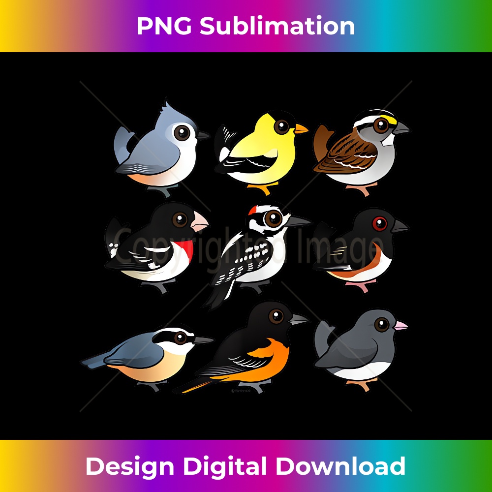 9 North East American Backyard Cute Cartoon Birdorable Birds | Inspire ...