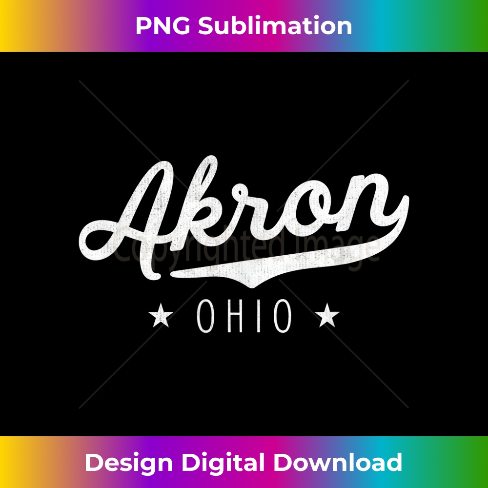 Classic Vintage Retro Akron USA Throwback Novelty - Bohemian | Inspire ...