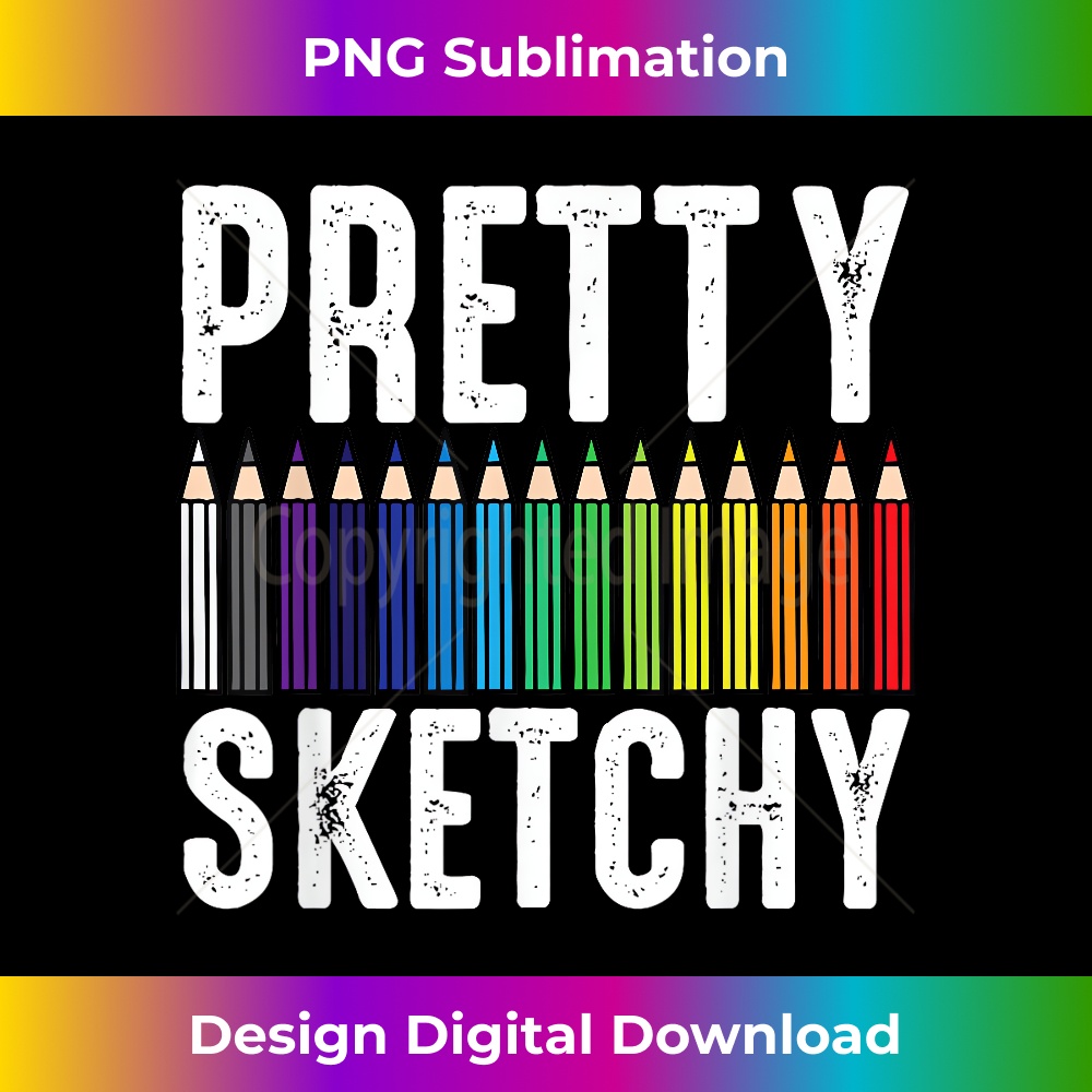 Pretty Sketchy Color Pencils Cool Painter Artist Art Teacher | Inspire Uplift