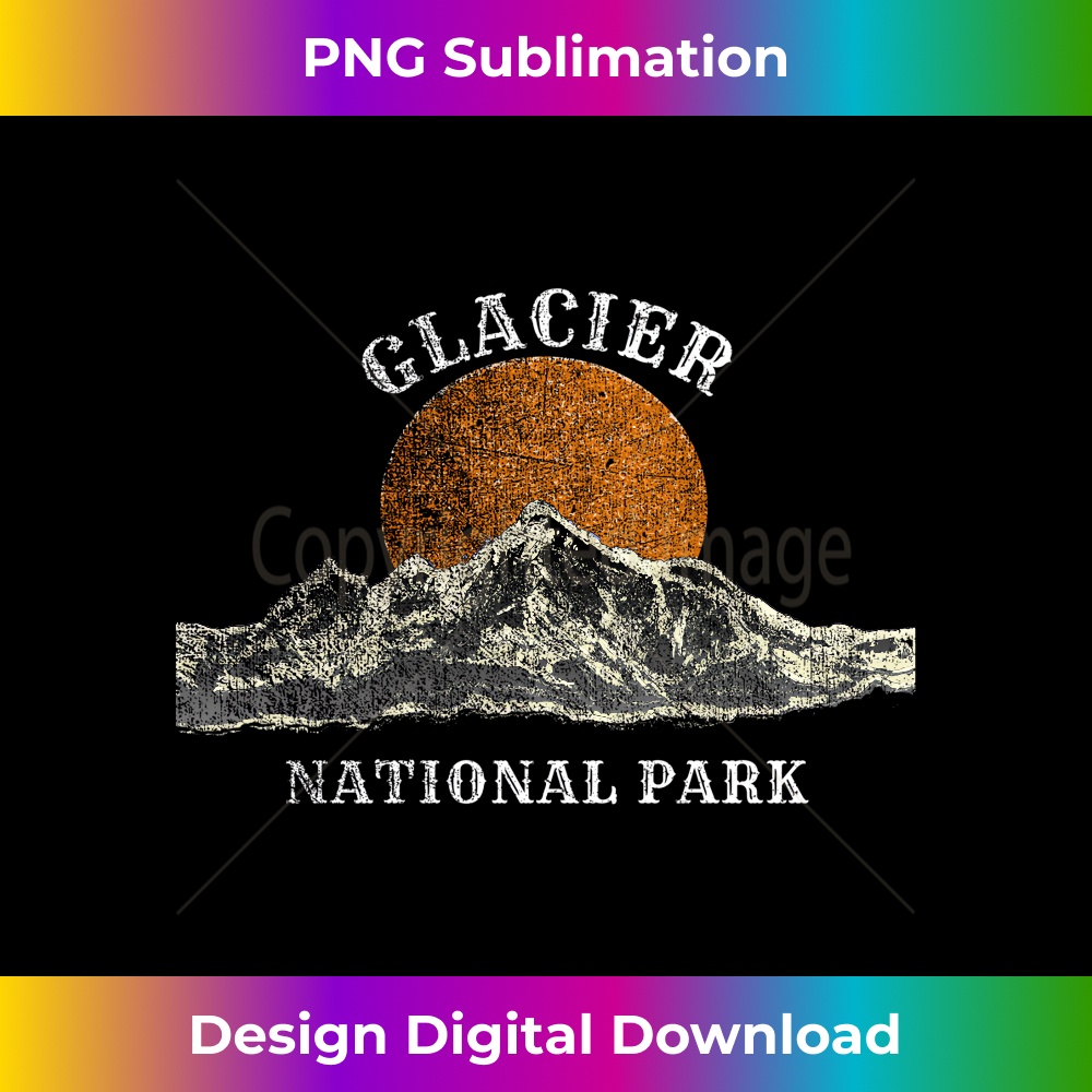 Glacier National Park Mountain Scene - Deluxe PNG Sublimatio | Inspire ...