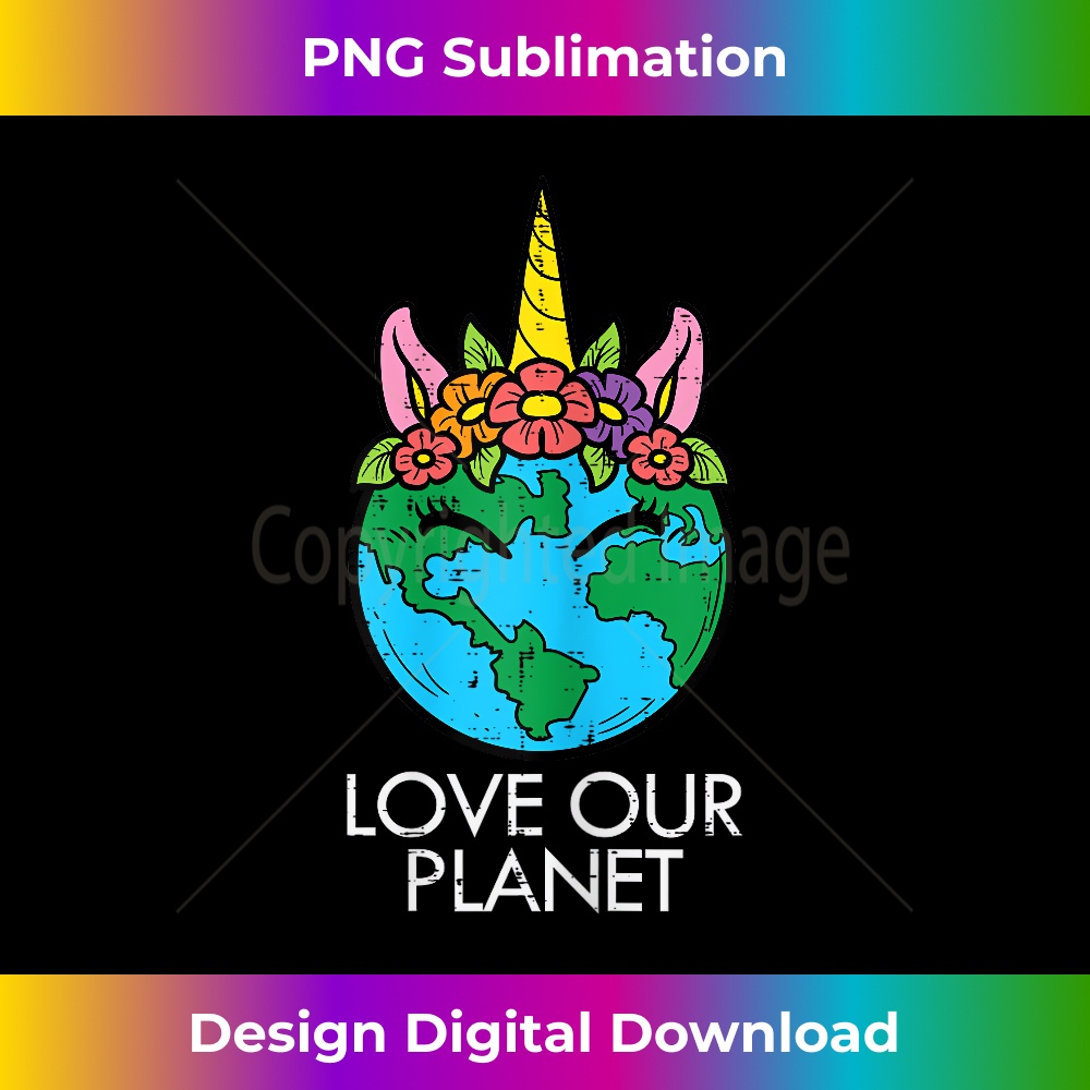 Love Our Planet Unicorn Head Earth Day Girls Toddlers - Luxe - Inspire ...