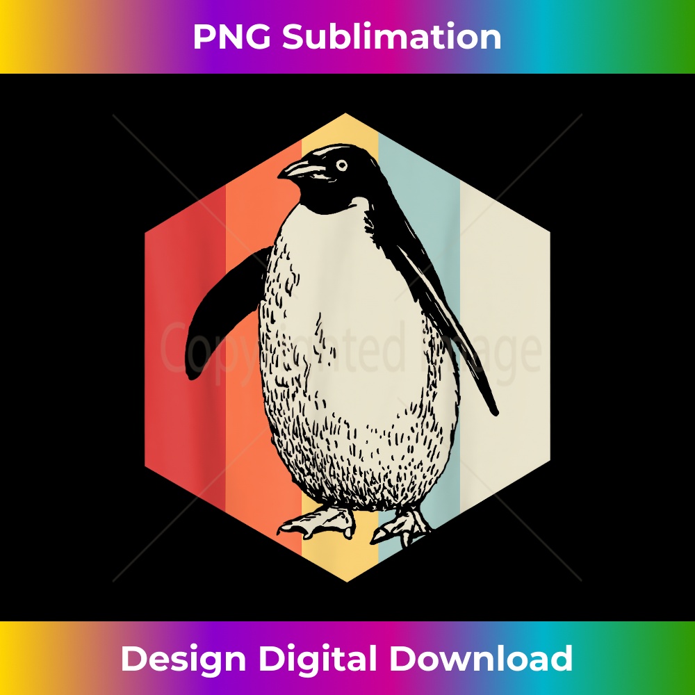 Retro Penguin - Edgy Sublimation Digital File - Spark Your A | Inspire ...