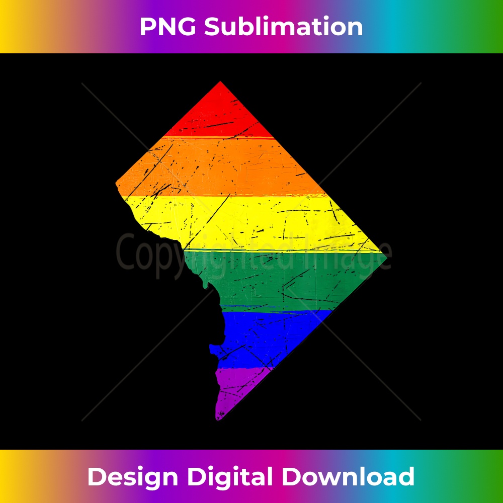 Washington DC Gay Pride Flag - Classic Sublimation PNG File | Inspire ...