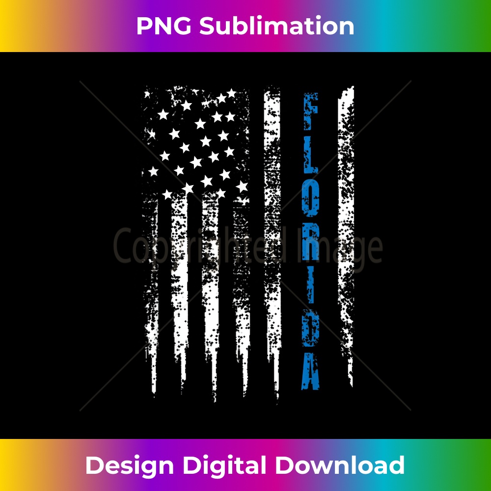 Blue Line Florida Distressed National Police Week - Futurist | Inspire ...