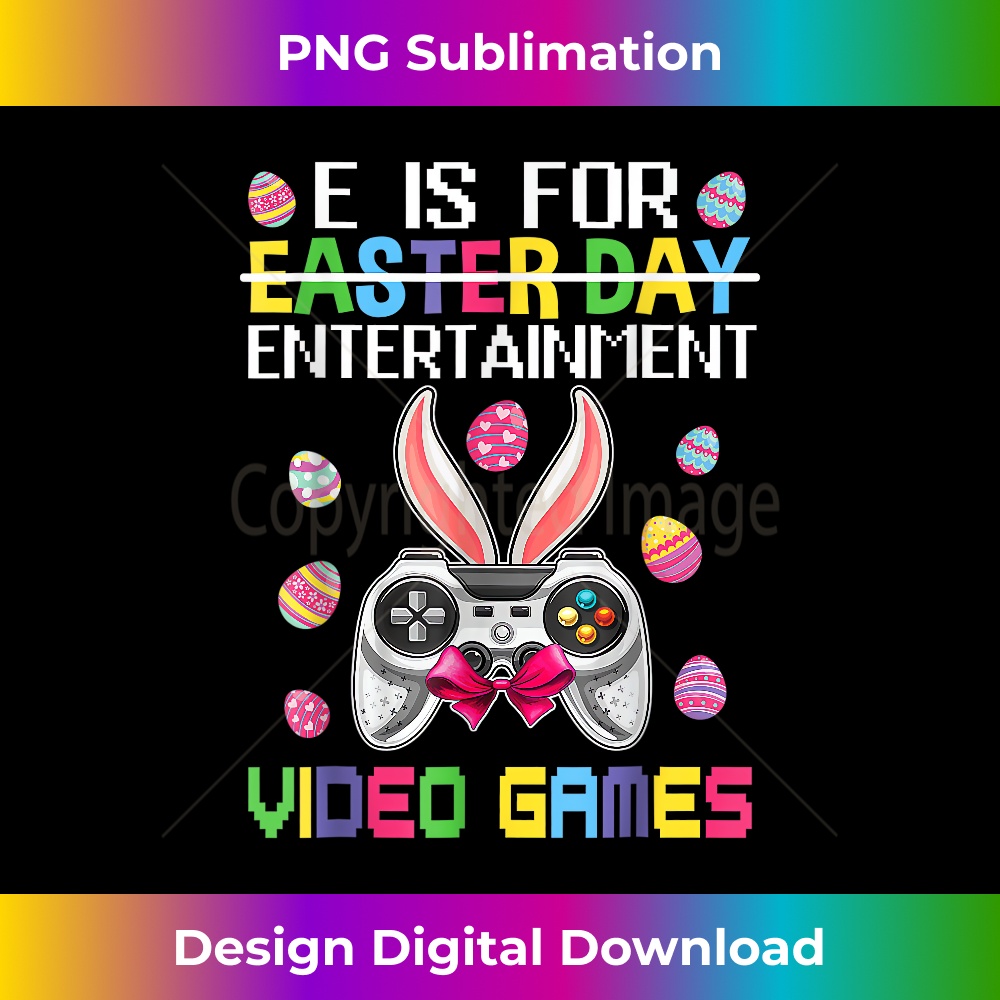 E Is For Enjoying Games Easter Video Gamer Men Boys - Deluxe | Inspire ...