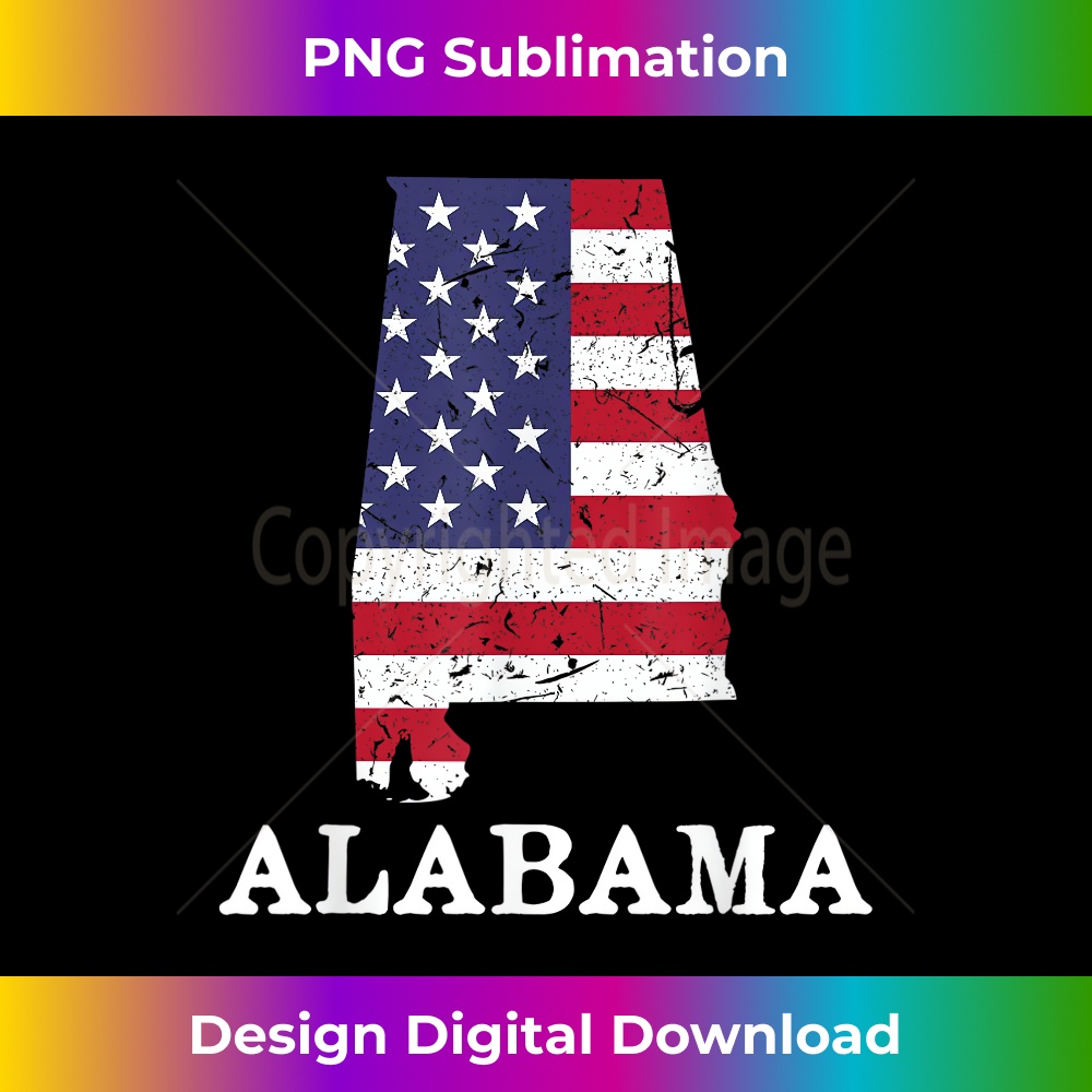 Alabama Map State American Flag 4th Of July Pride - Sublimat - Inspire ...