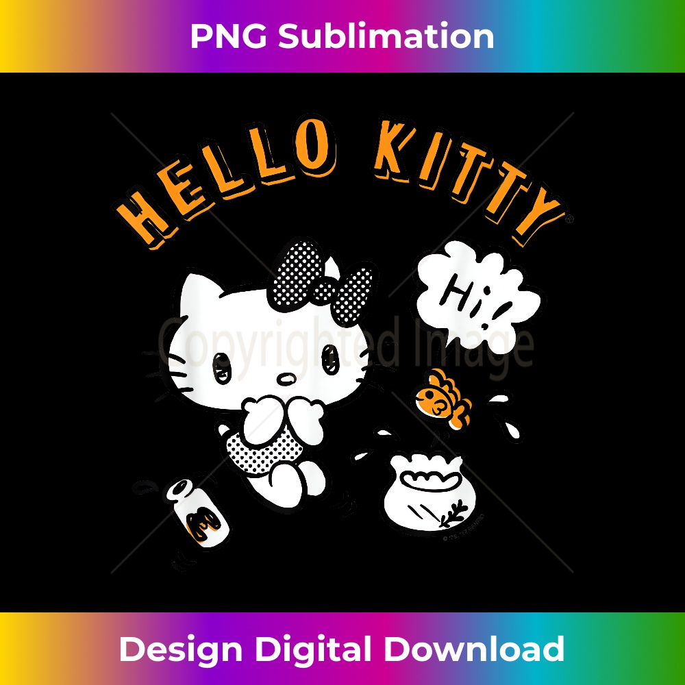 Hello Kitty Hand Sketched Art Hi! - Sublimation-Optimized PN | Inspire ...