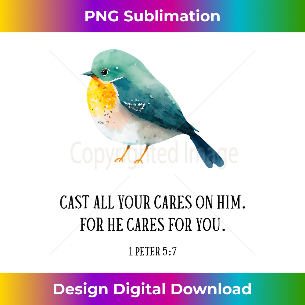 Christian Bird Cast All Your Cares On Him Bible Religious - | Inspire ...