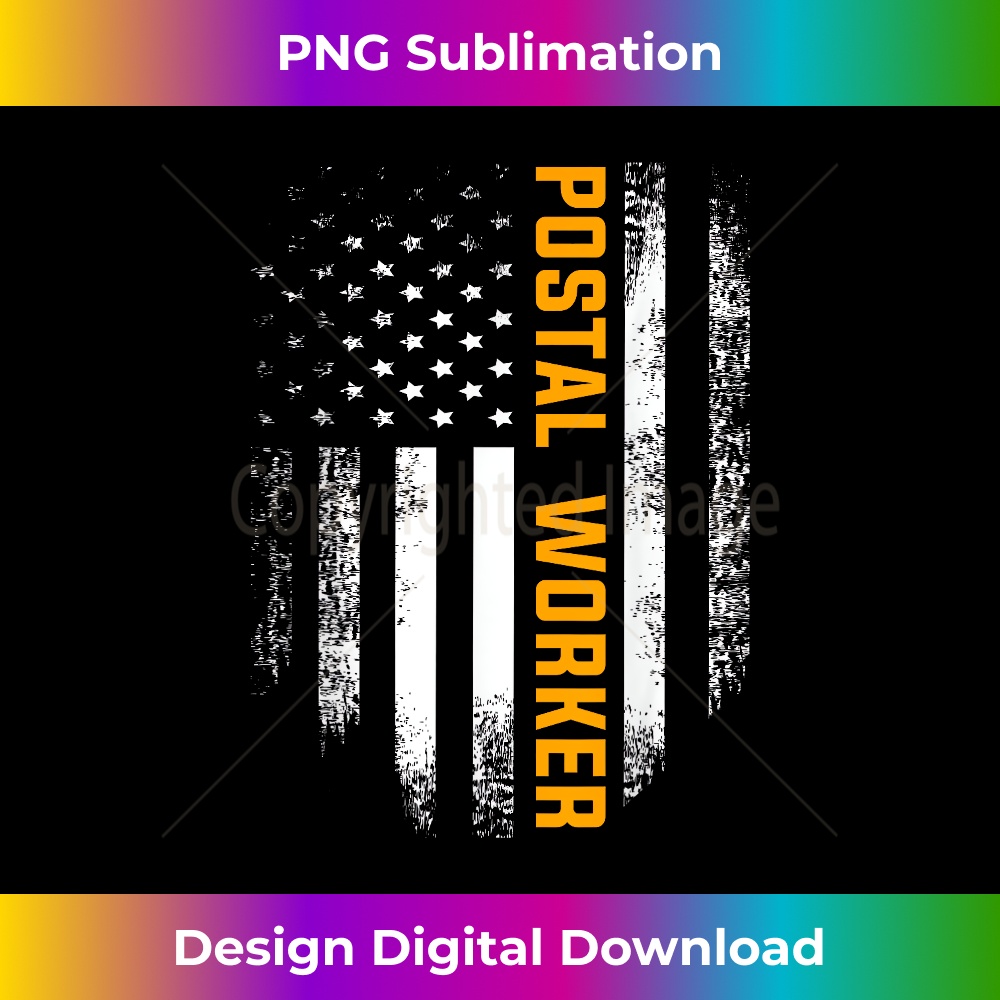 Vintage Postal Worker American Flag US Postal Service - Futu | Inspire ...