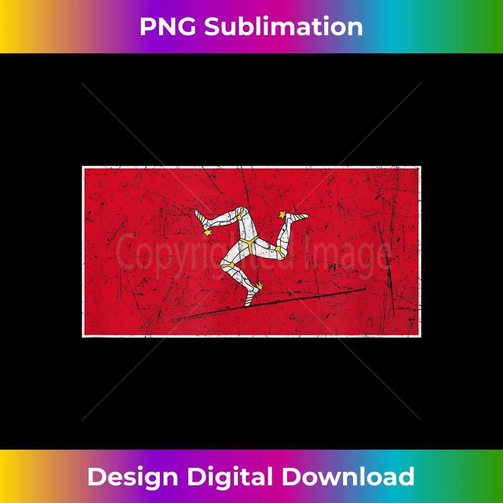 Isle of Man Flag with vintage Manx national colors - Sleek S | Inspire ...