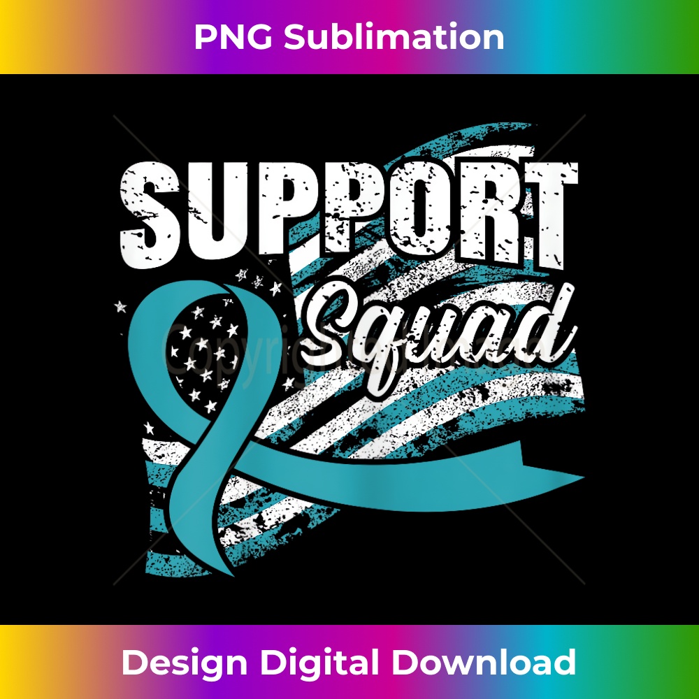 Peritoneal Cancer Support Squad USA Flag Awareness Ribbon - | Inspire ...