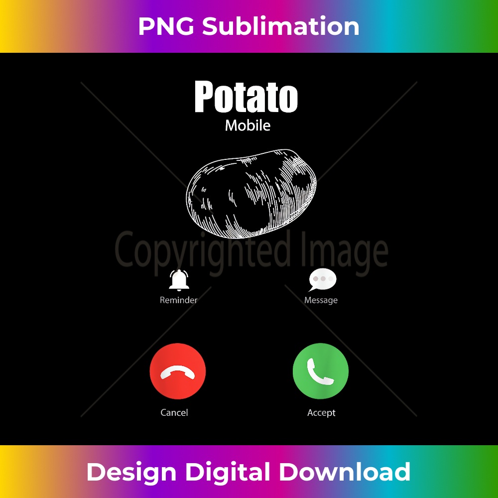 Funny Potato Is Calling Apparel Potatoes Phone Call - Contem | Inspire ...