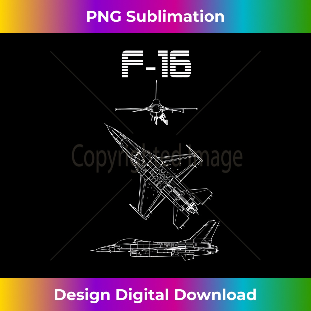 F-16 Fighter Plane Warbird Blueprint Schematics Diagram - Fu | Inspire ...