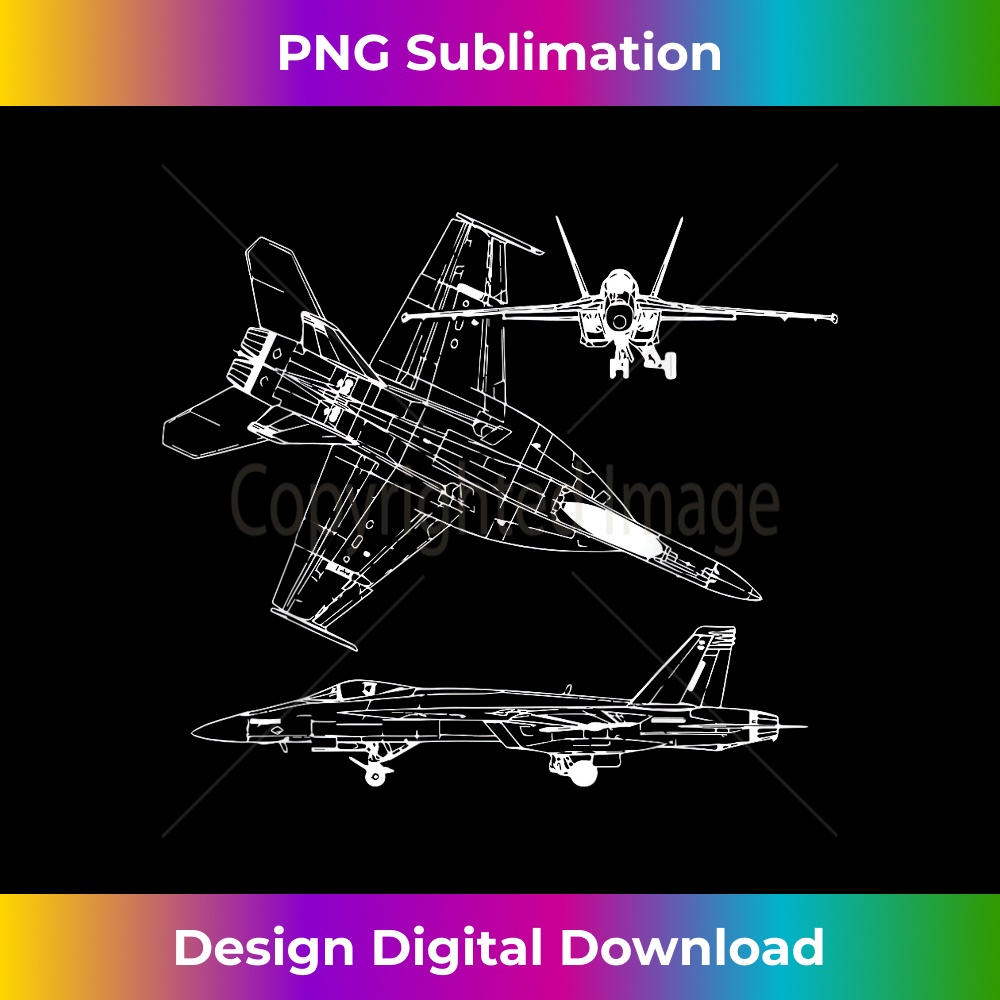 F-18 Fighter Plane Warbird Blueprint Schematics Diagram - Lu - Inspire ...