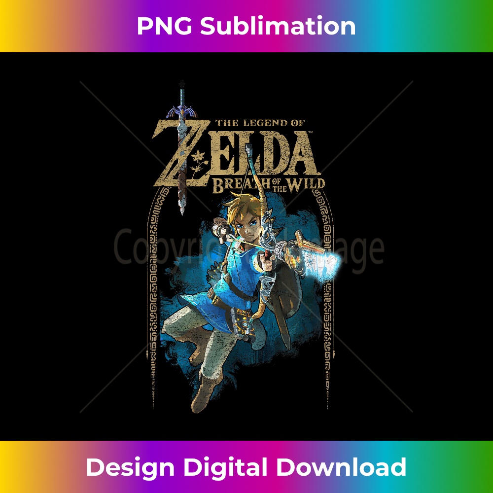 Zelda Breath Of The Wild Link Arch Shot Logo Graphic - Class | Inspire ...