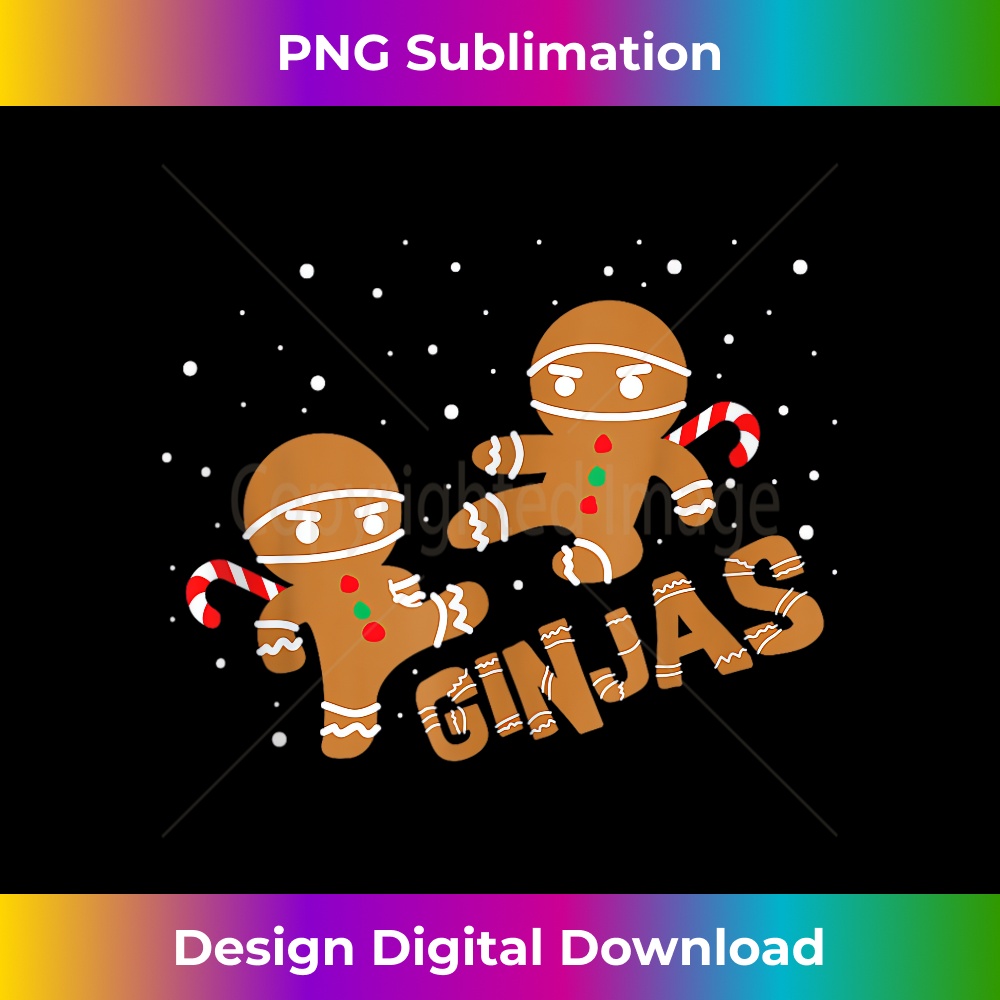 Christmas Ginjas Design - Gingerbread Ninjas in Battle Posit | Inspire ...