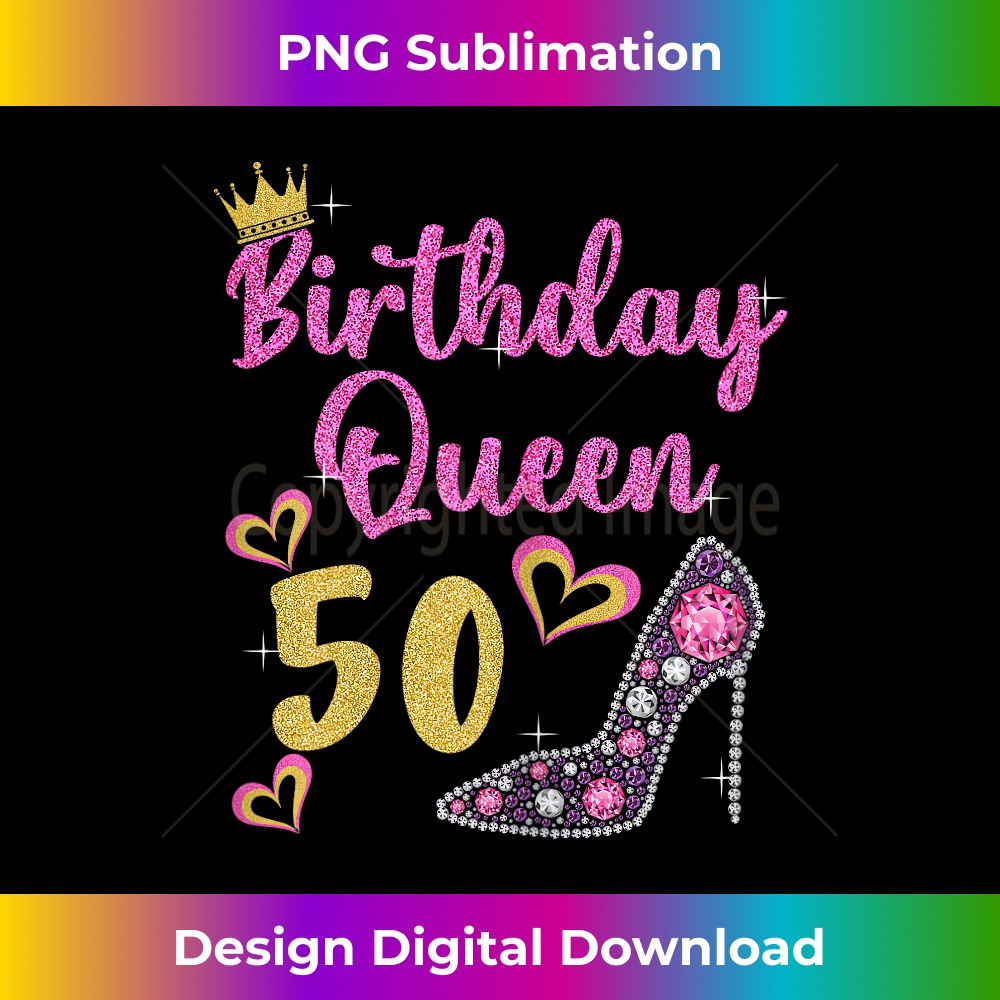 50th birthday queen 50 years fifty - Crafted Sublimation Dig - Inspire ...
