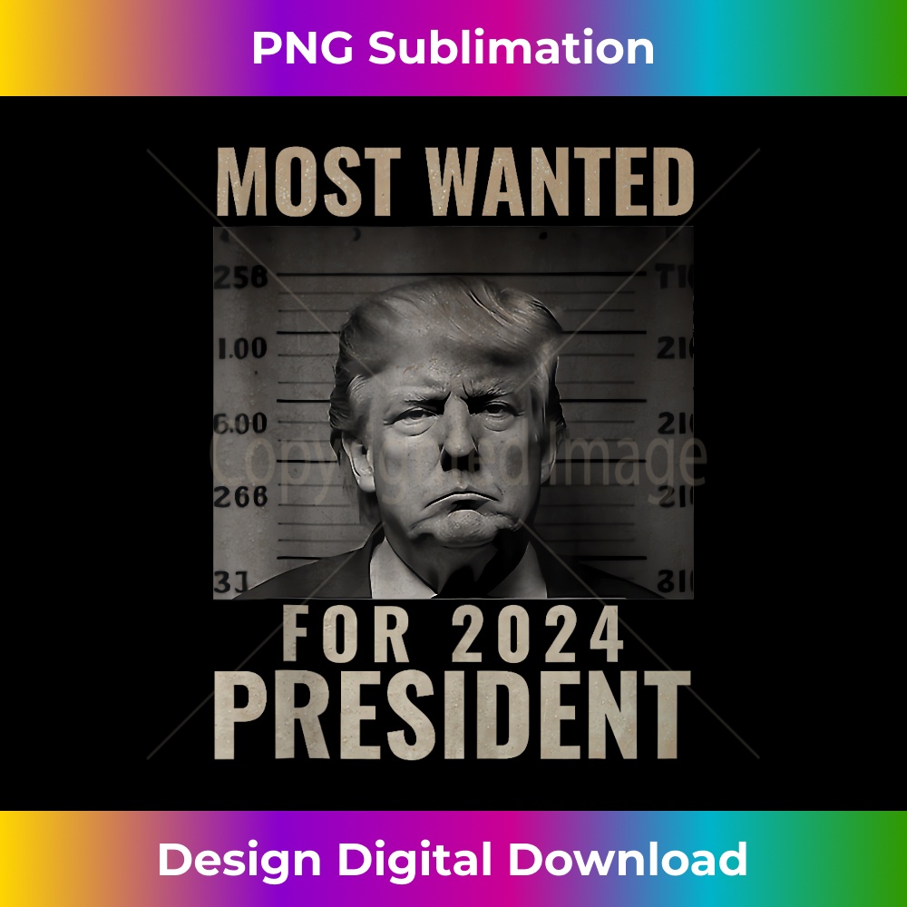 Most Wanted Funny Trump 2024 Mugshot For President Tank Top | Inspire ...