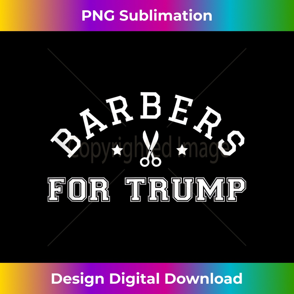 Barbers For Trump Funny Election 2024 Hair Cutting Barber Ta - Inspire ...