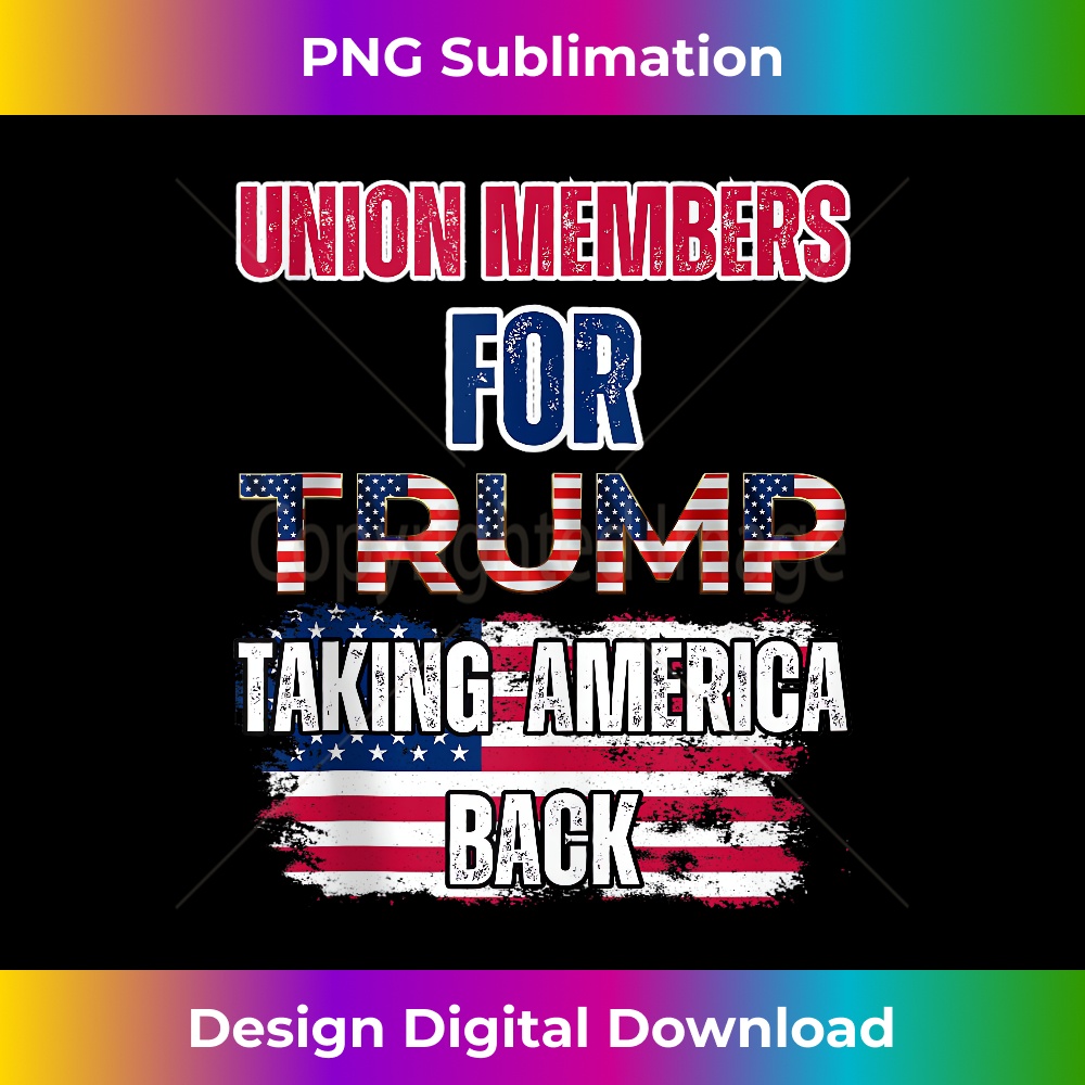 Union Members For Donald Trump 2024 Blue Collar Workers Tank | Inspire ...
