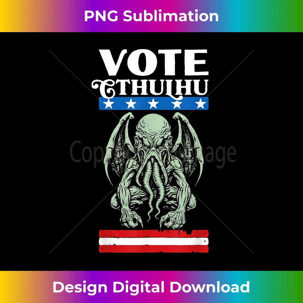 Vote Cthulhu 2024 Horror Legend Monster Retro Campaign Logo | Inspire ...