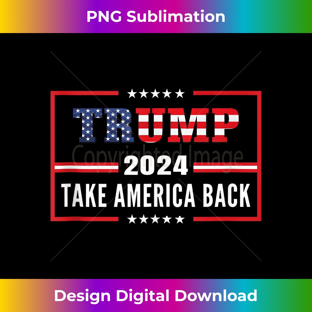 Donald Trump Take America Back 2024 Trump 2024 USA Flag Tank | Inspire ...