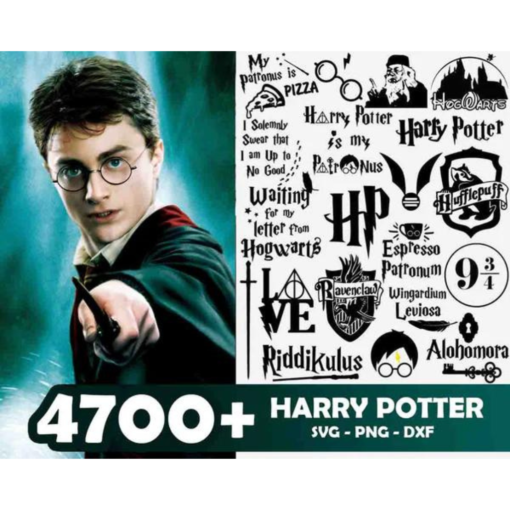 Harry Potter SVG, Harry Potter PNG, Harry Potter Clipart, Ha | Inspire ...
