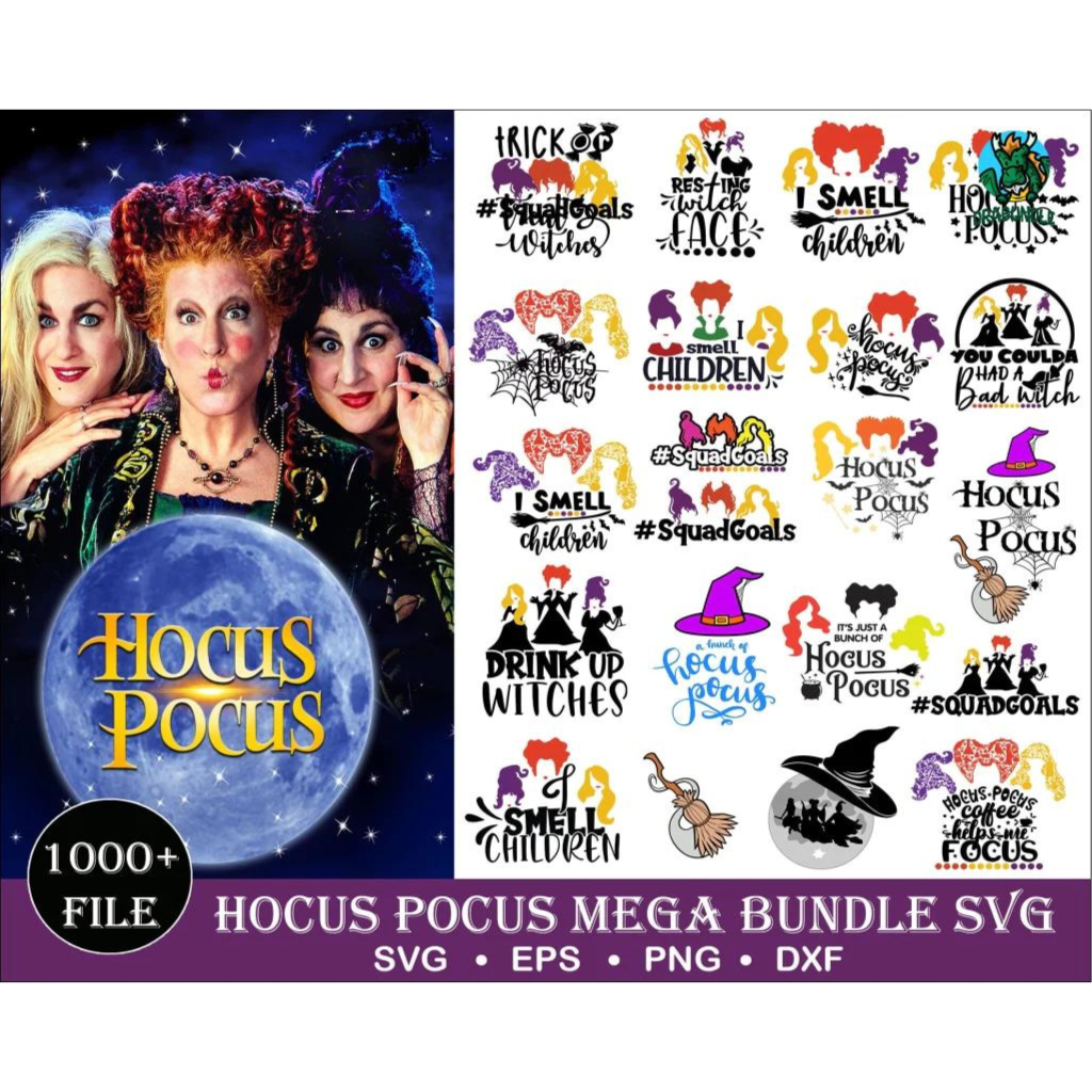 Hocus Pocus SVG , Hocus Pocus PNG, Hocus Pocus Clipart, Hocu | Inspire ...