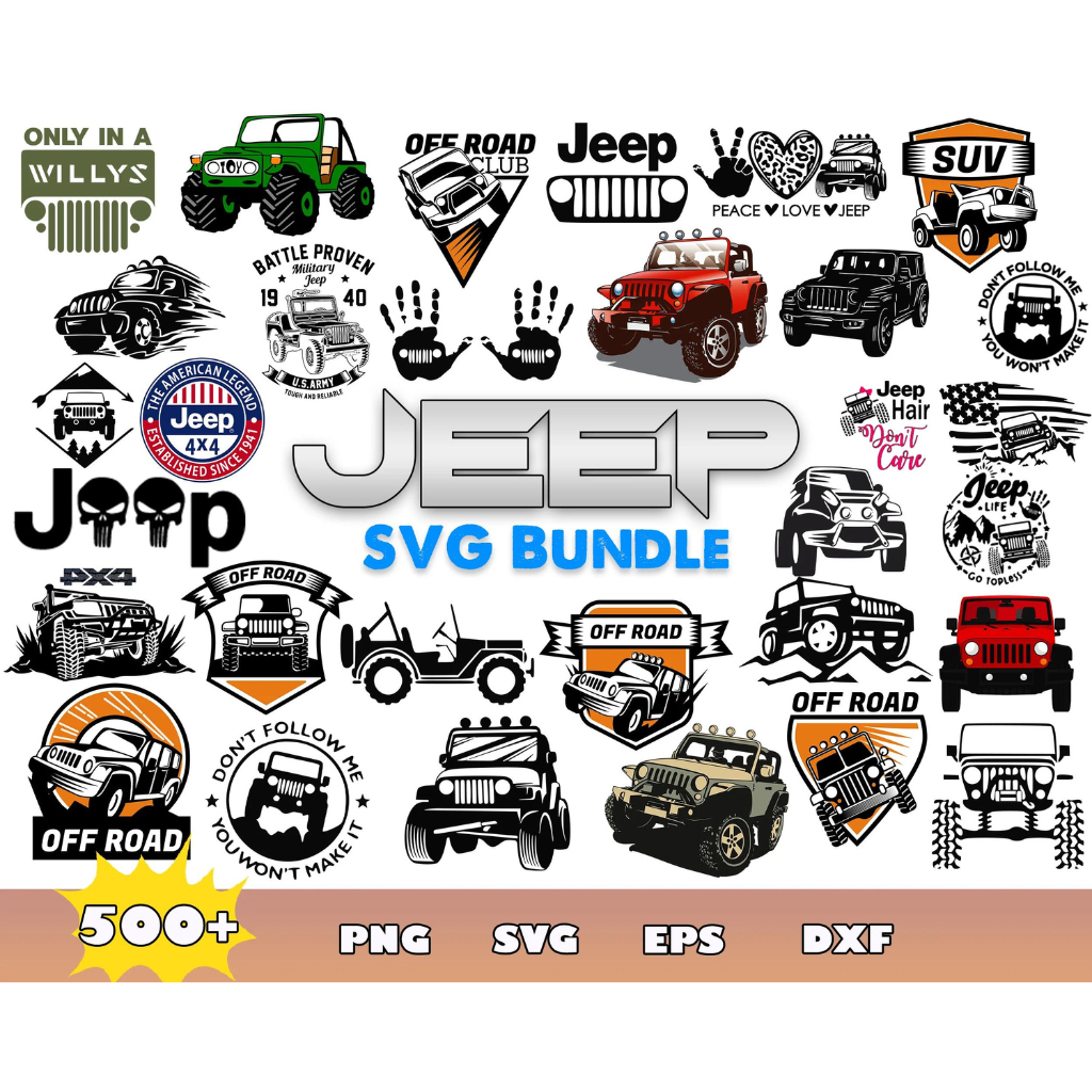 Jeep Bundle Svg, Jeep Svg, Jeep Png, Jeep Vector, Jeep Cricu - Inspire ...