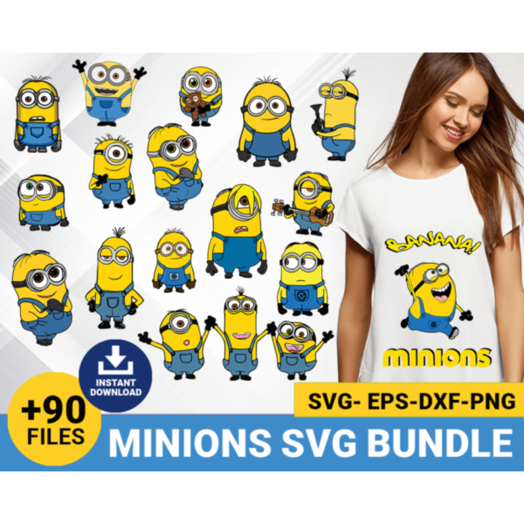Minions PNG Bundle, Minions SVG, Minion Cricut, Minions Logo - Inspire ...
