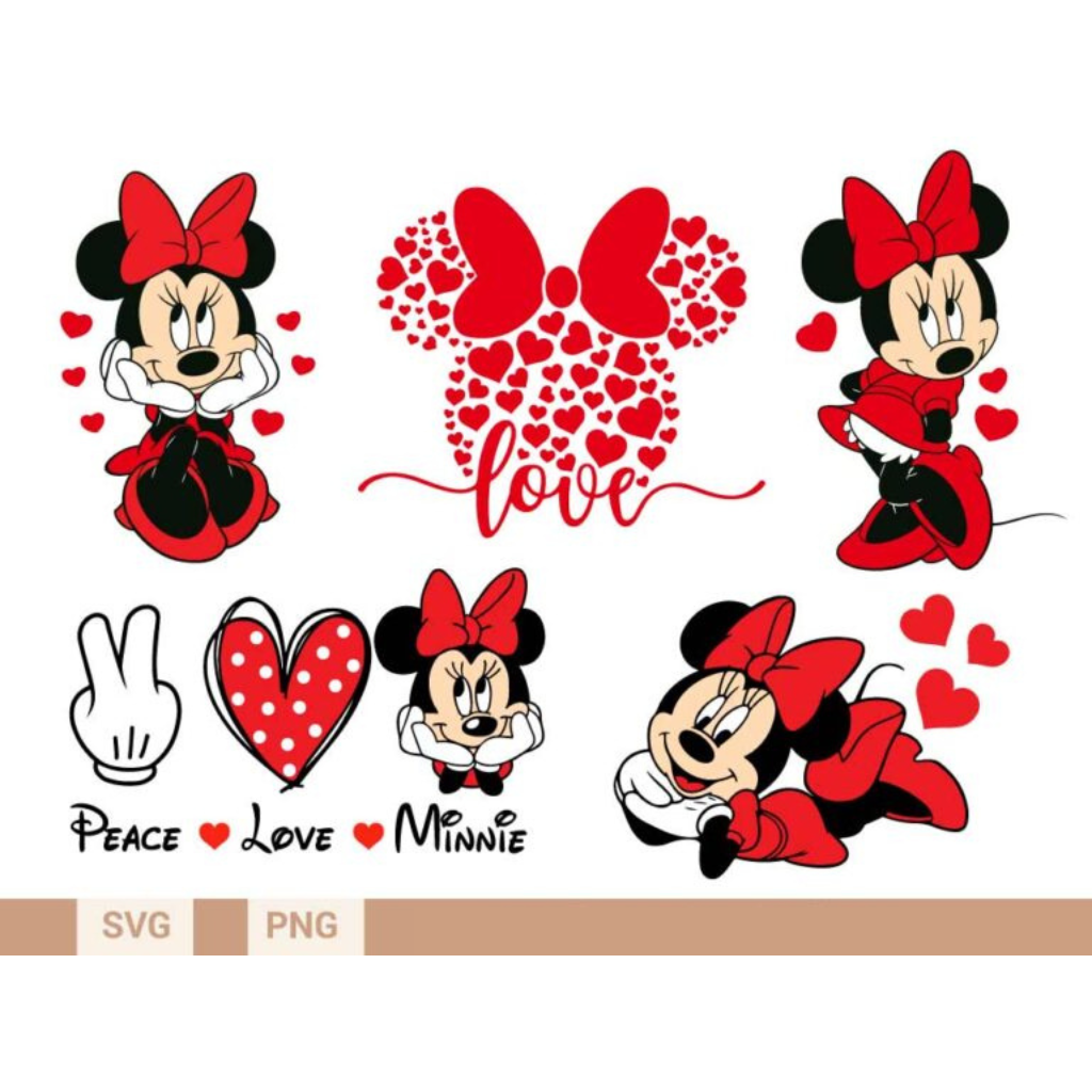 Minnie Mouse SVG , Minnie Mouse PNG , Minnie Mouse Logo, Min | Inspire ...