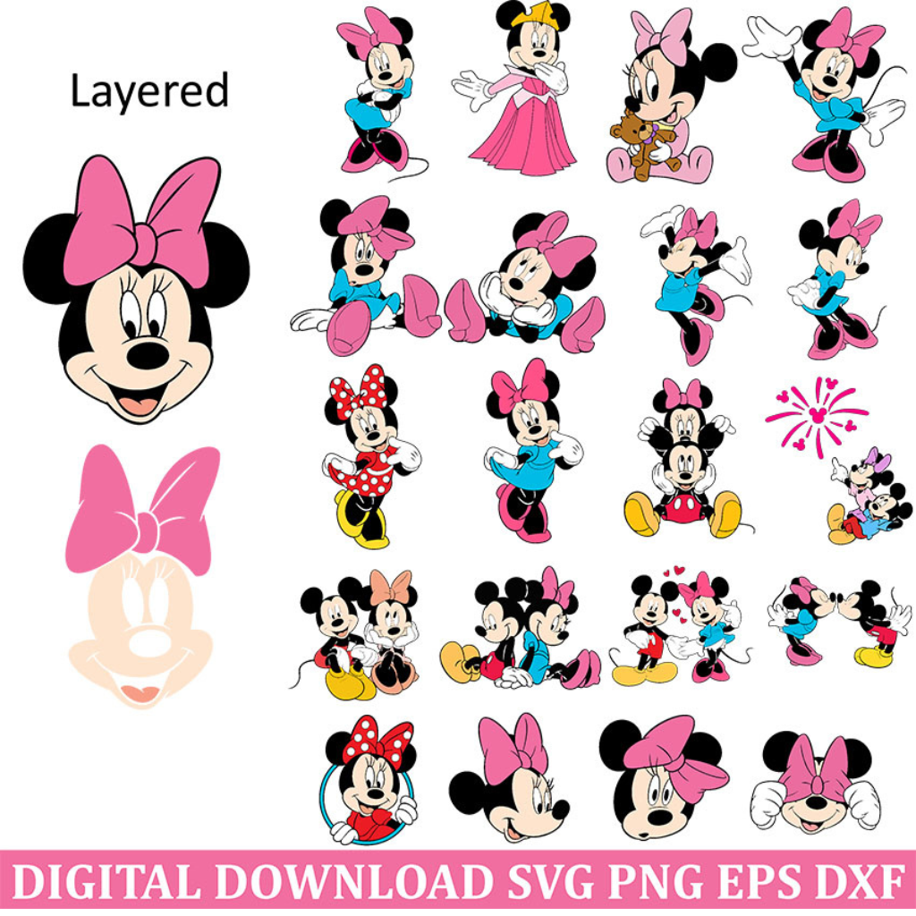 Minnie Mouse SVG , Minnie Mouse PNG , Minnie Mouse Logo, Min - Inspire ...