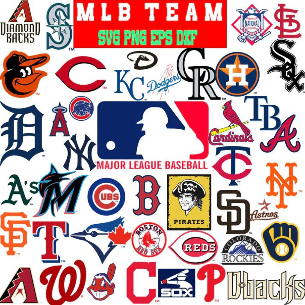 MLB Team Bundle Svg, Sport Svg, MLB Team svg, MLB Team Logo | Inspire ...