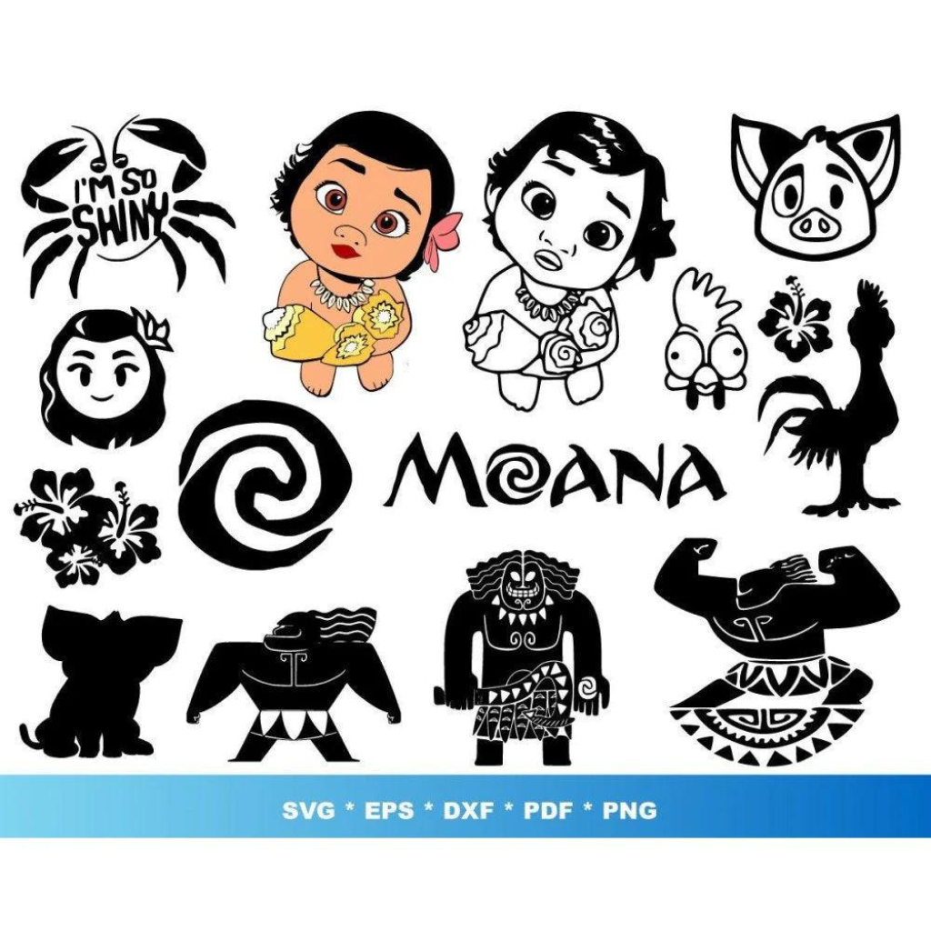 Moana SVG Bundle, Moana PNG, Moana Clipart, Moana Symbol, Mo | Inspire ...
