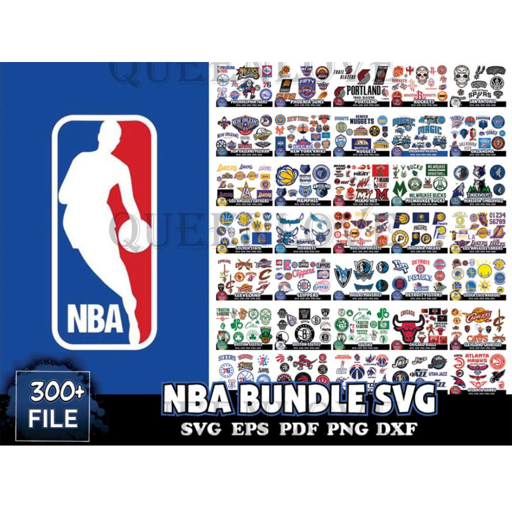 NBA Logo 100 Files Bundle, NBA Svg, NBA Teams Svg, Nba Png, - Inspire ...