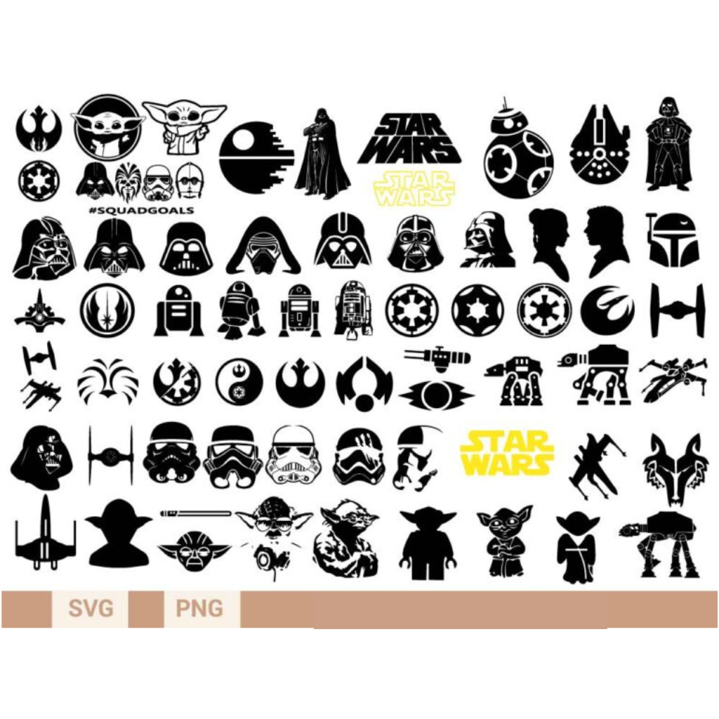 Star Wars SVG, Bundles Star Wars SVG, PNG,DXF, PDF, JPG | Inspire Uplift