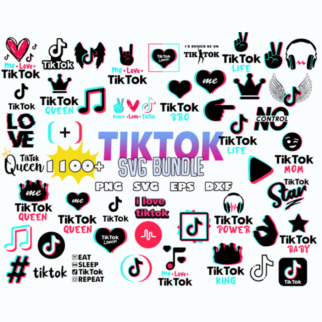 Tik Tok SVG, Tik Tok SVG Bundle, Tiktok Logo, Tiktok Symbol, | Inspire ...