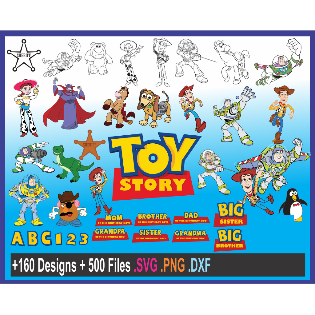 Toy story svg bundle, toy story bunedle silhouette svg, wood - Inspire ...
