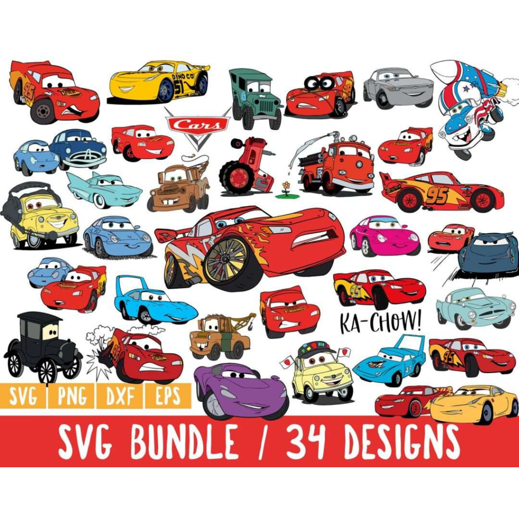 Disney Cars Svg Bundle, Trending Svg, Cars Svg, Toy Cars Svg | Inspire ...