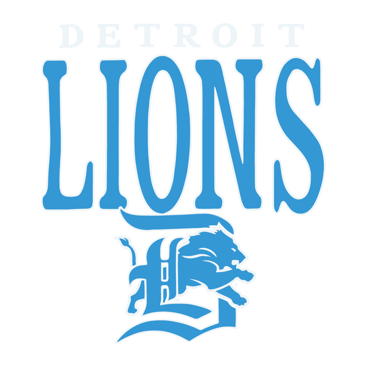 Vintage Detroit Lions Logo SVG | Inspire Uplift
