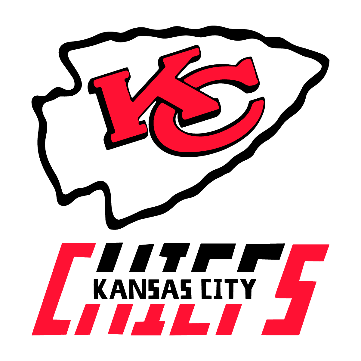 Retro Kansas City Chiefs Logo SVG | Inspire Uplift