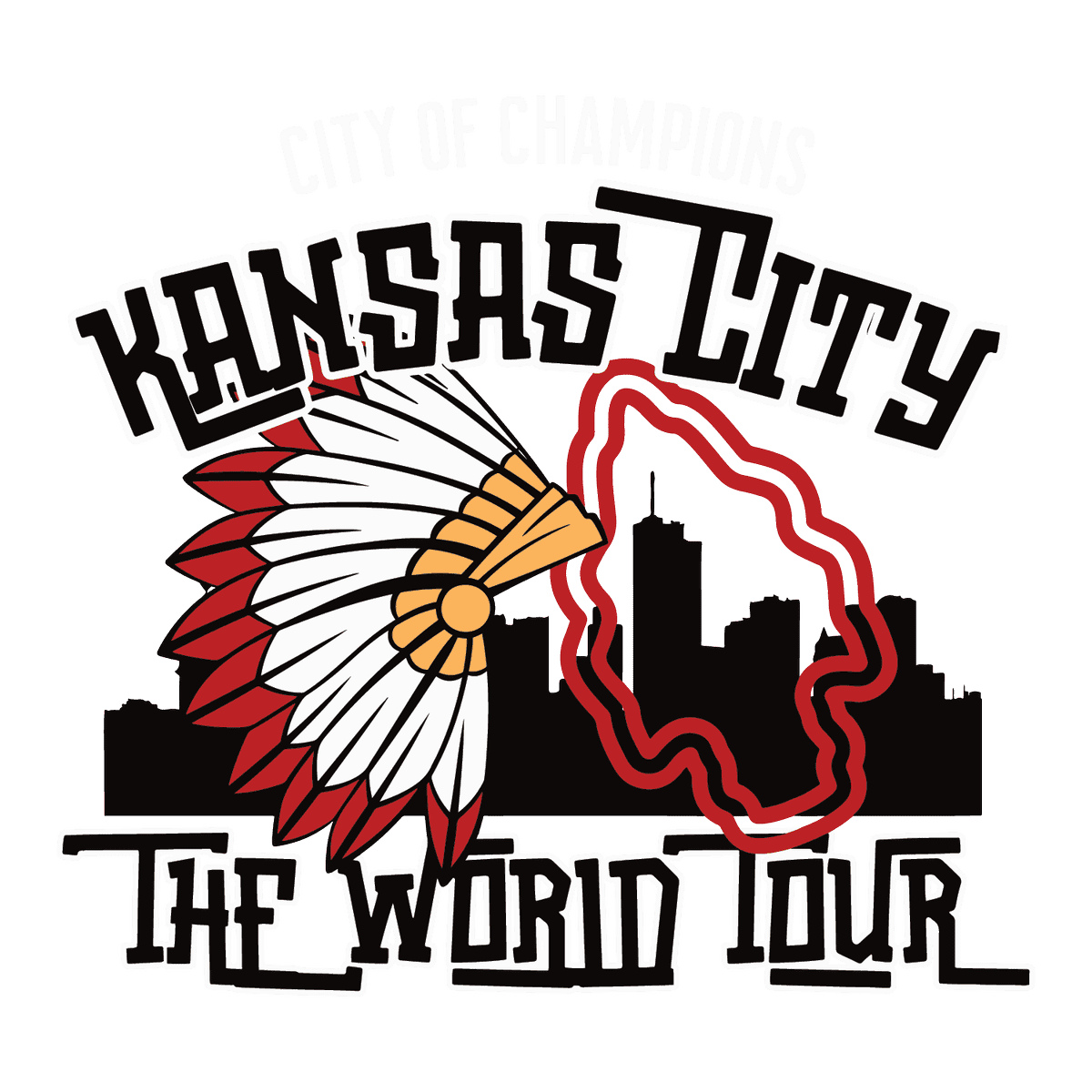 City Of Champions Kansas City The World Tour SVG | Inspire Uplift