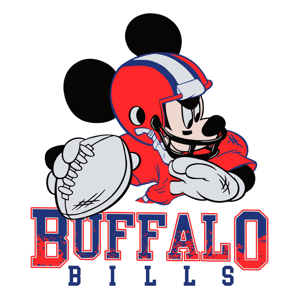 Buffalo Bills Mickey Mouse SVG - Inspire Uplift