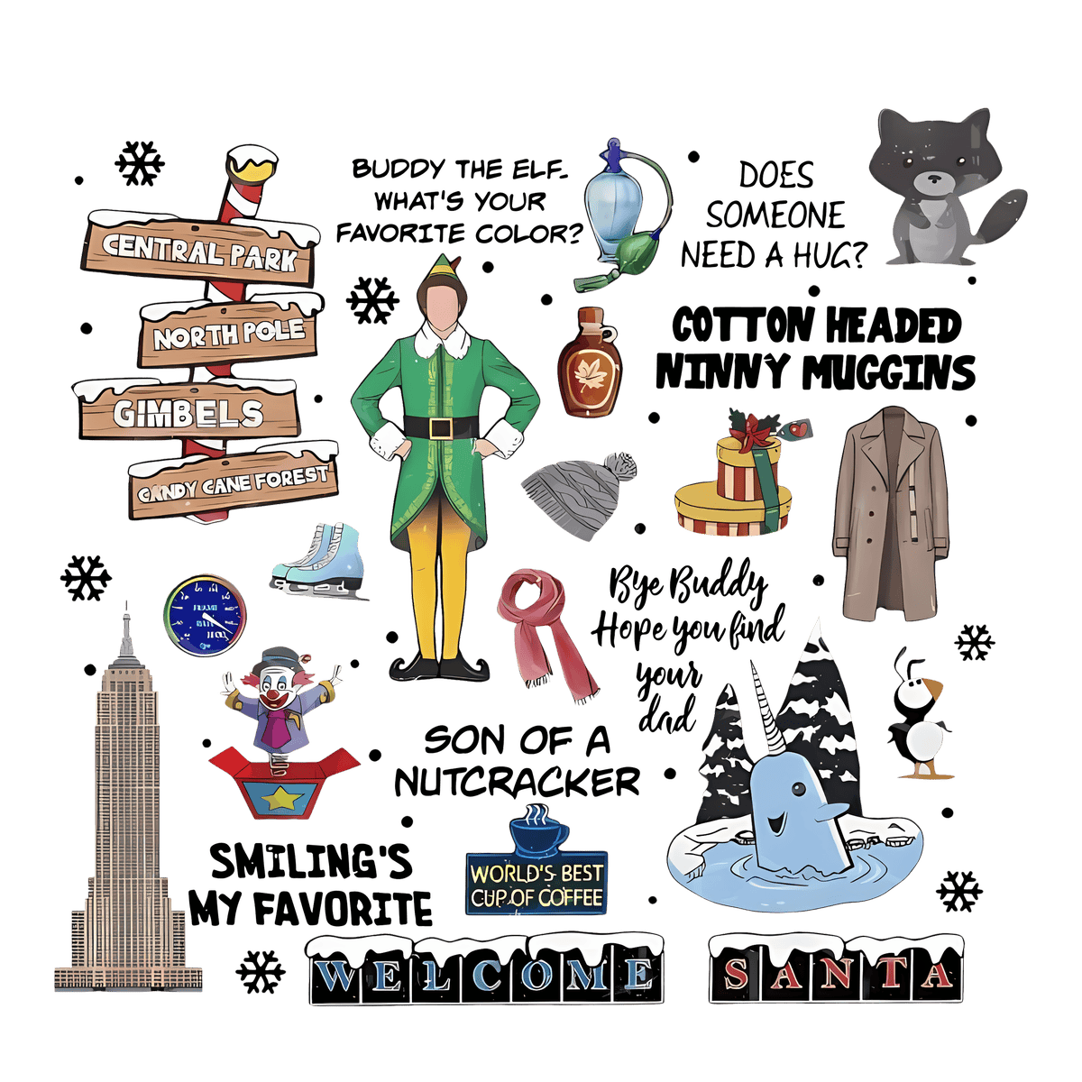Buddy The Elf Whats Your Favorite Color SVG | Inspire Uplift