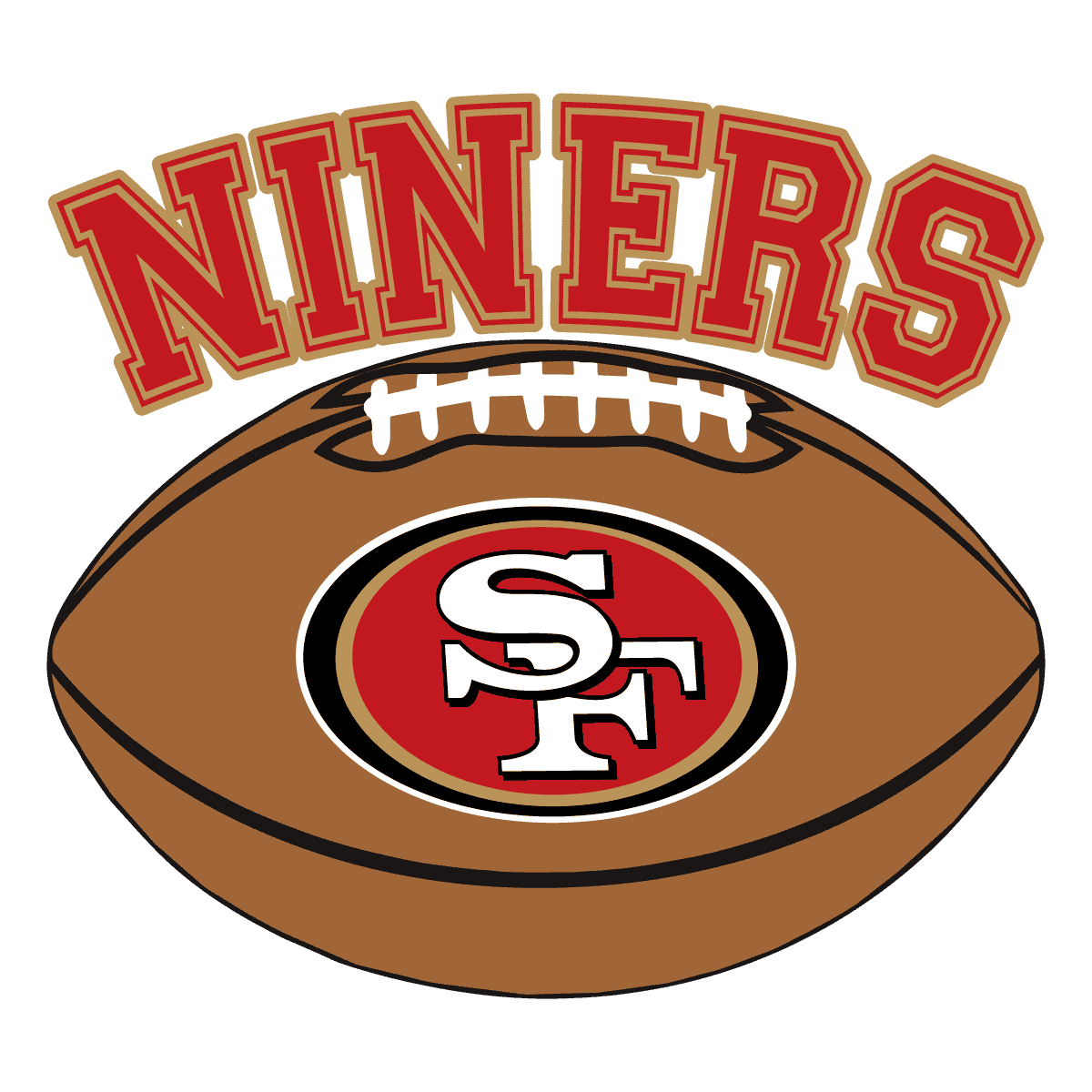 Football San Francisco 49ers Niners SVG Digital Download Unt | Inspire ...